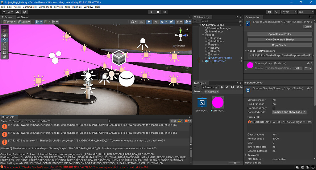 Unity 2022.3.27f1 URP Samples Broken - News & General Discussion ...