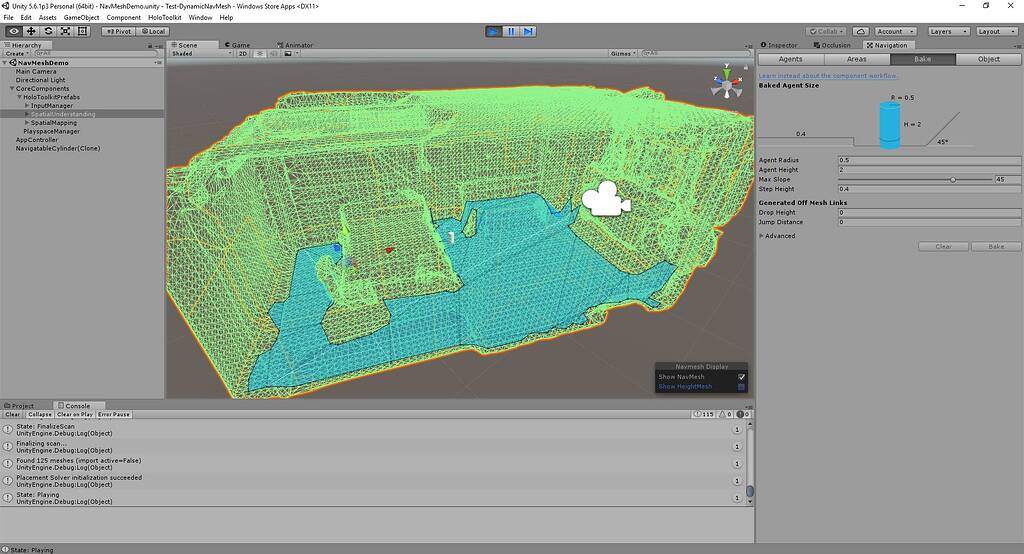 How does NavMesh system determine which horizontal surfaces to include? - Unity Engine - Unity ...