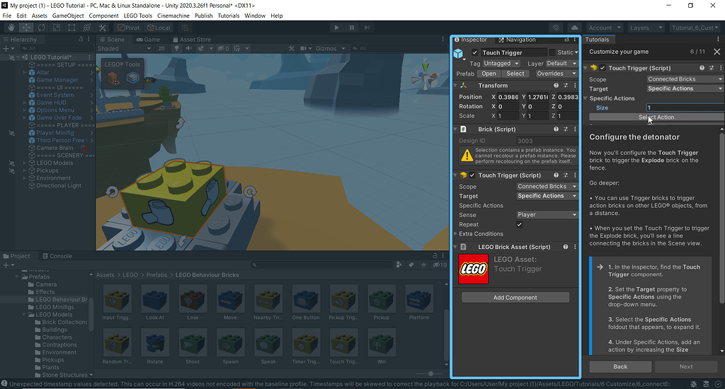 Lego Microgame Step 6 11 Size Is Missing Unity Engine Unity