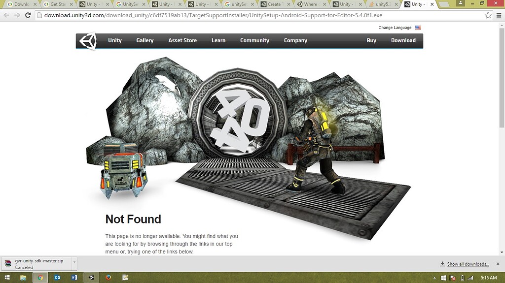 Where can i get UnitySetup-Android-Support-for-Editor-5.4.0f1.exe - Unity Engine - Unity Discussions