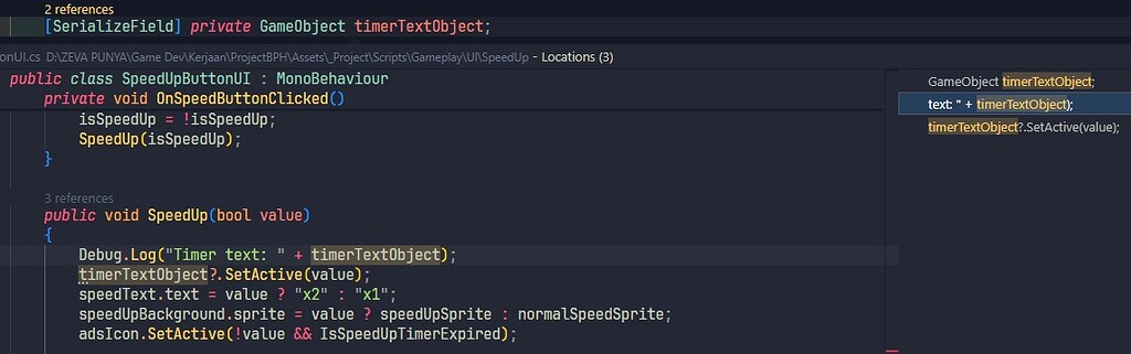 Object reference missing during runtime without changes from script - Unity Engine - Unity ...