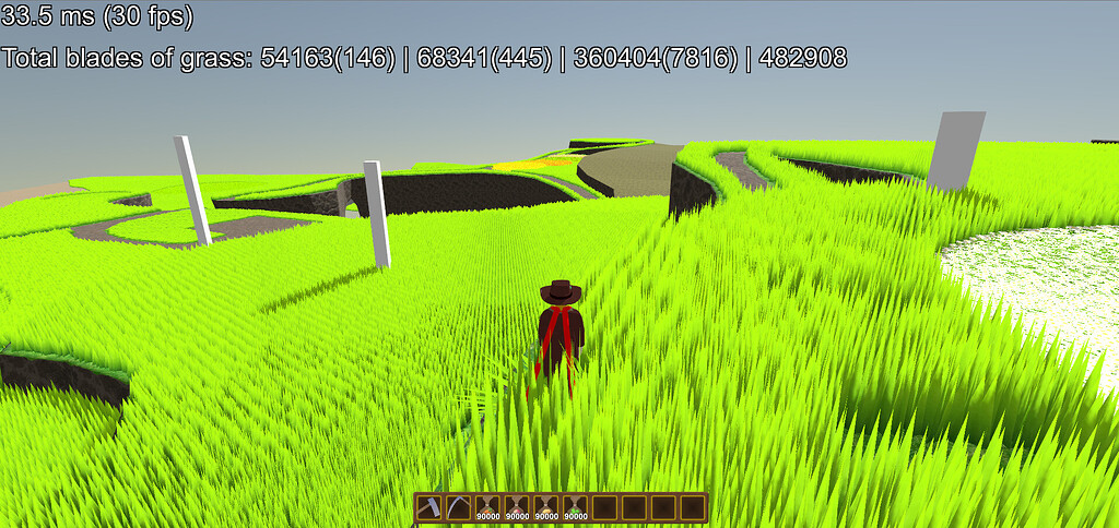 [Solved?]Graphics.DrawMeshInstancedIndirect not working on the Player, but working on Editor ...