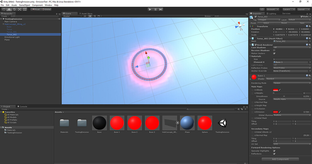 Real time emission deosnt seem to work. - Unity Engine - Unity Discussions