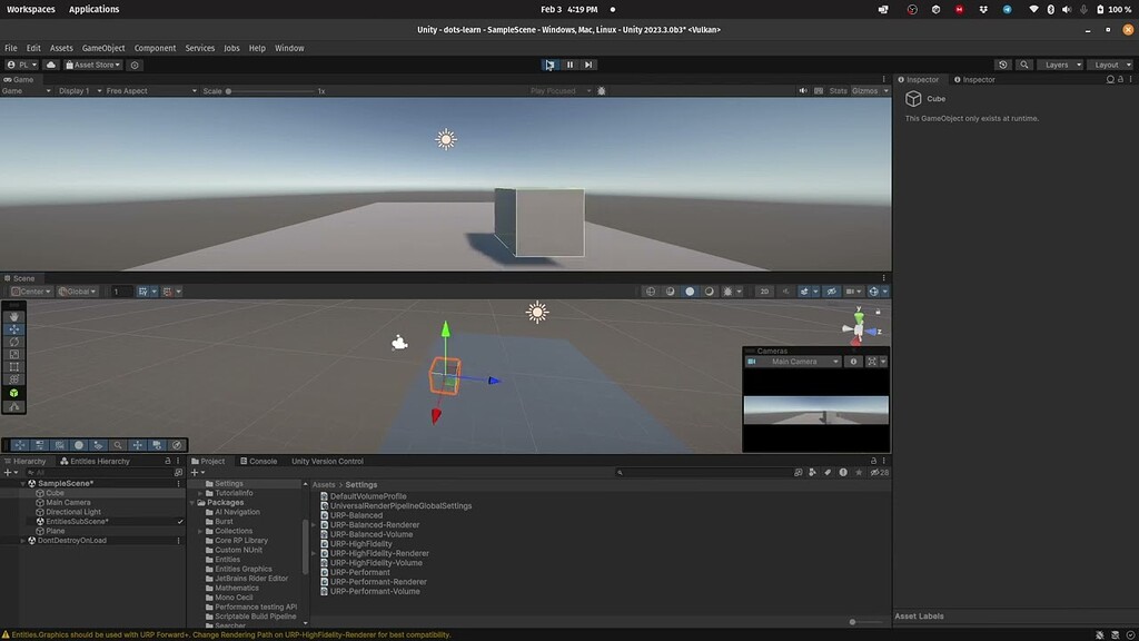 Objects are flashing when move inside a dots subscene with Unity 2023 - Unity Engine - Unity ...
