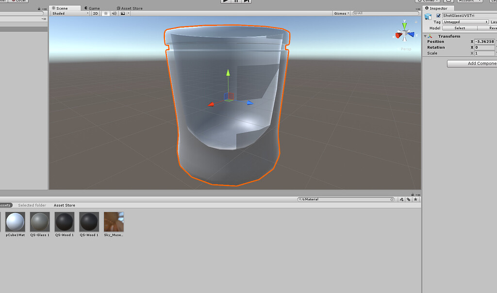 Transparency Issue! (Trying to make glass texture) - Unity Engine - Unity Discussions
