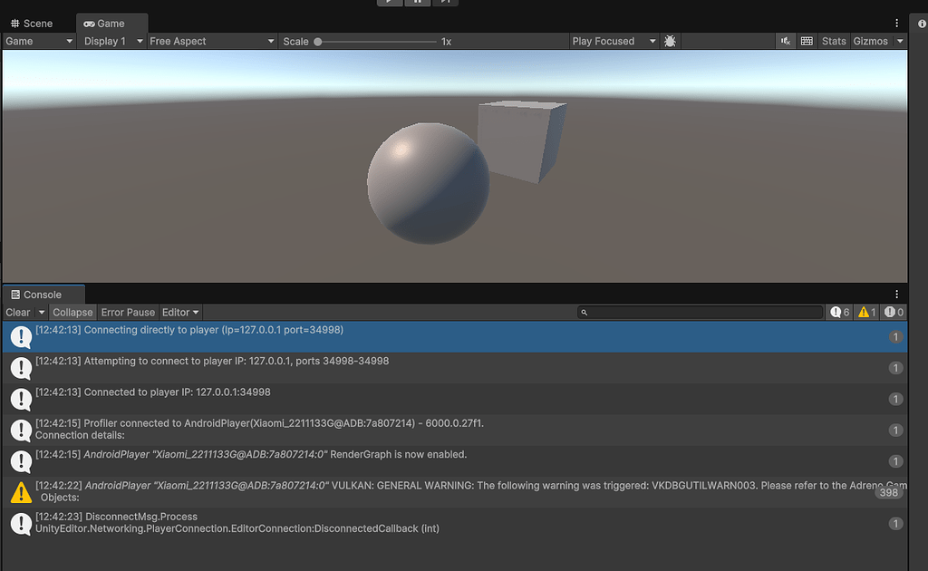 VKDBGUTILWARN003 warning spam every frame in android build - Unity Engine - Unity Discussions