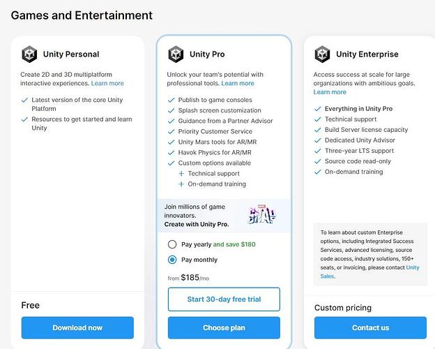 Where is Unity Plus? - Unity Engine - Unity Discussions