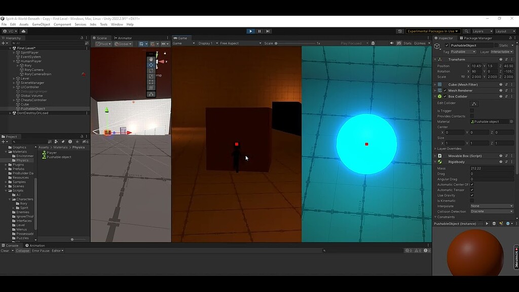 Character controller + rigidbody issue when pushing object - Unity Engine - Unity Discussions