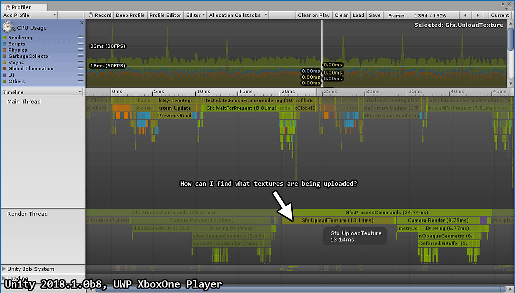 Profiler What Texture S Is Gfx Uploadtexture Actually Uploading