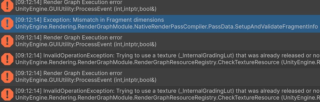 Scriptable render pass is throwing errors in SceneView - Unity Engine - Unity Discussions