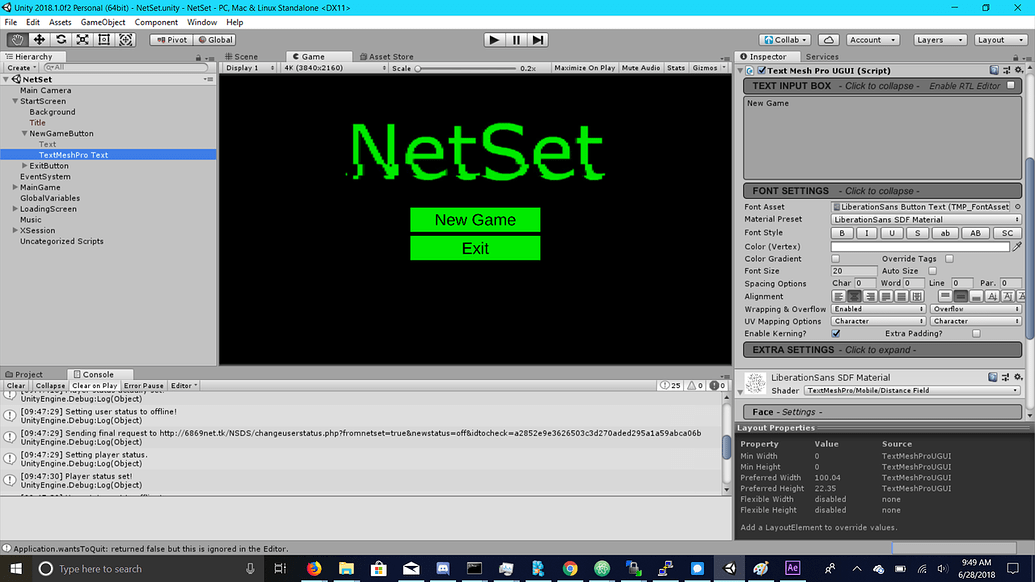 Textmeshpro Text Doesnt Show Up In Built Game Unity Engine Unity