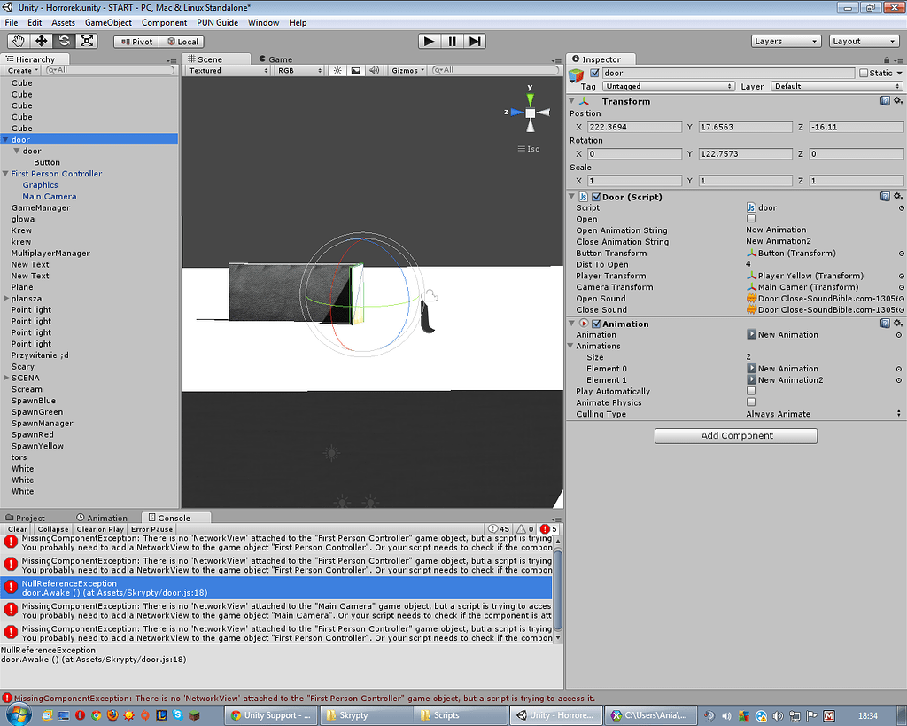 Door Awake Problem Pleaaase Help Unity Engine Unity Discussions