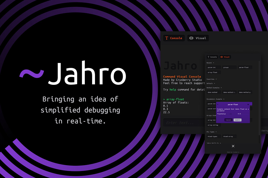 Jahro Console - a new Visual Debug Tool - Community Showcases - Unity Discussions