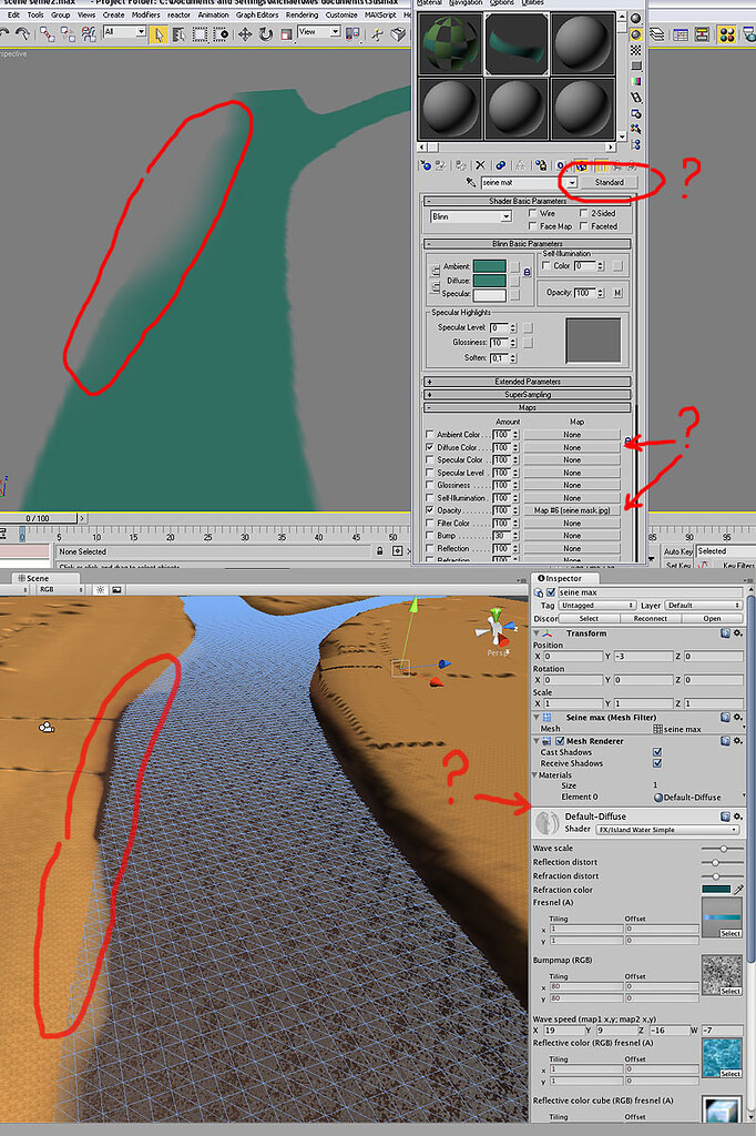 Water simple with alpha transparent - Unity Engine - Unity Discussions