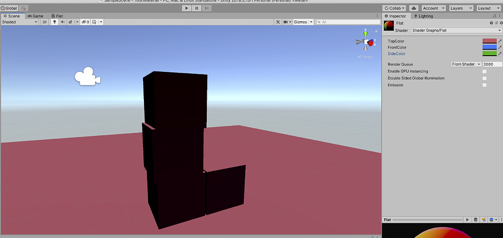 Shader Graph Apply Different colours onto different sides of the model - Unity Engine - Unity ...