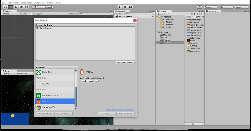 Switching Platform Button Not Clickable In The Built Settings Windows For All Platforms