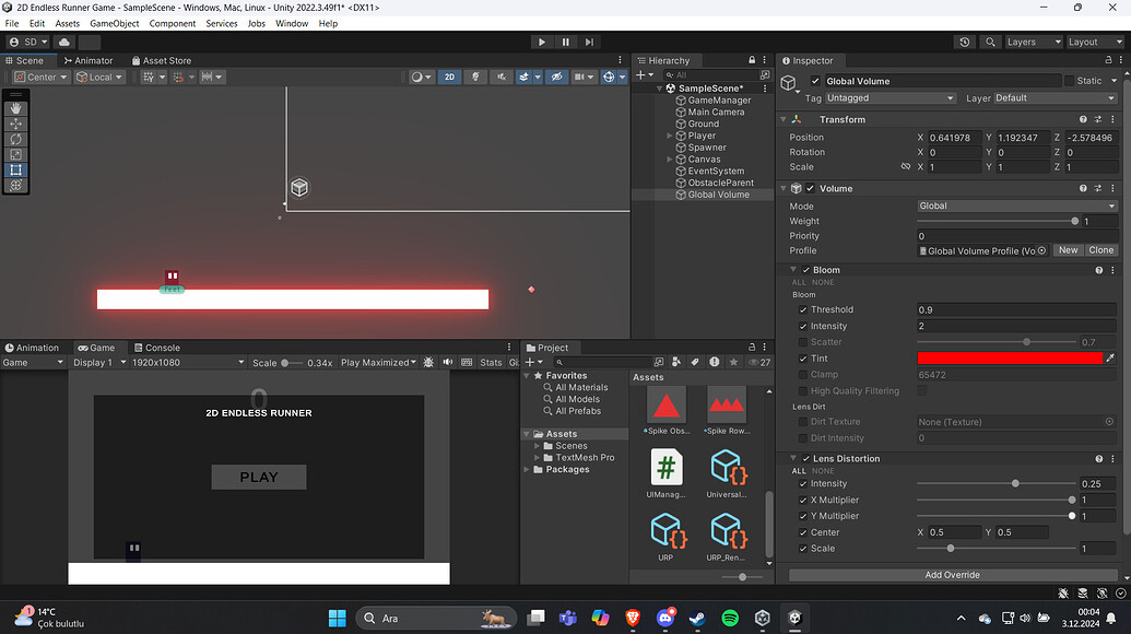 Global volume not working in game scene - Unity Engine - Unity Discussions