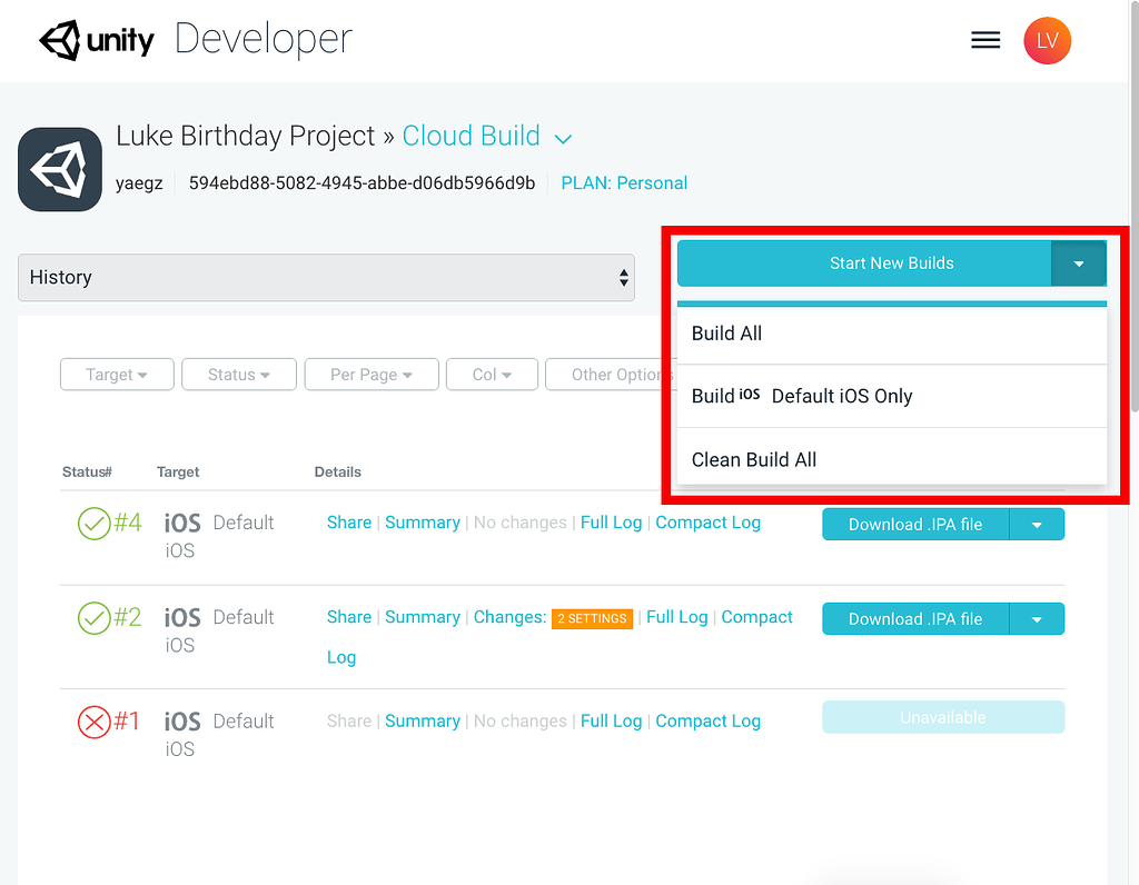 How to Add Build Platform/Target to Unity Cloud Build Project? - Unity Services - Unity Discussions