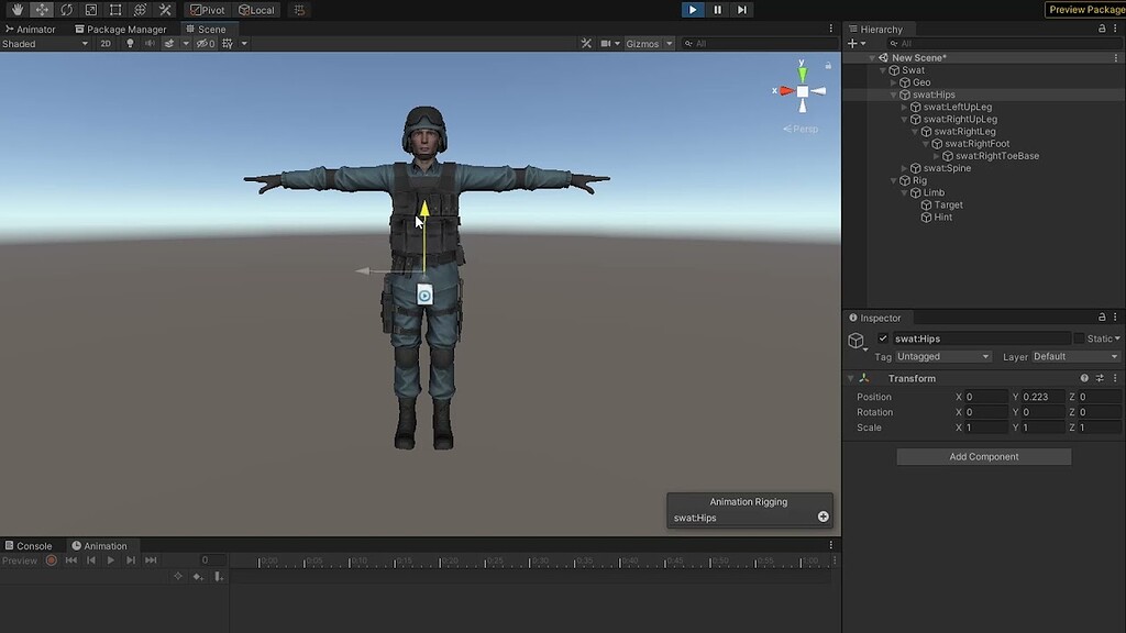 Constraint ignored when moving root bone? - Unity Engine - Unity Discussions