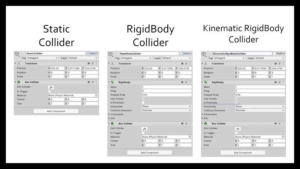 Quick Tutorial on RigidBodies and Colliders - Unity Engine - Unity Discussions