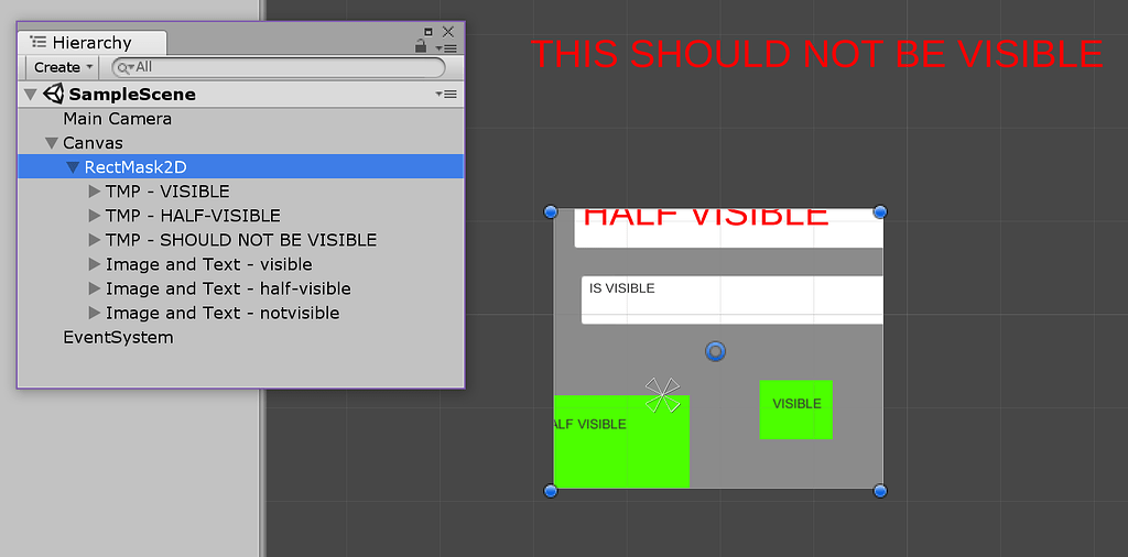 TextMeshPro text still visible when using nested RectMask2D. - Unity Engine - Unity Discussions