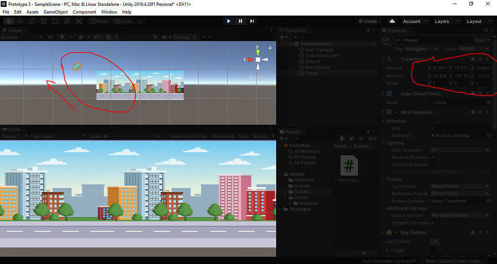 Lesson 3.1 Unity Learn - Player jump away instead of jump up - Learn ...