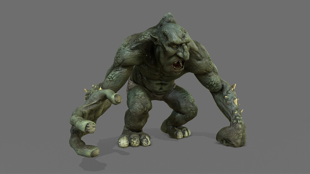 TROLL ( rigged, skinned and animated ) - Community Showcases - Unity Discussions