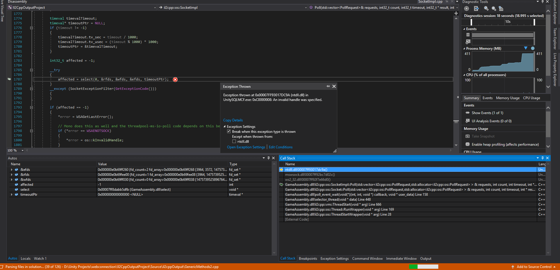 Unity UWP build crashes when establishing connection to Cloud SQL Database. - Unity Engine ...