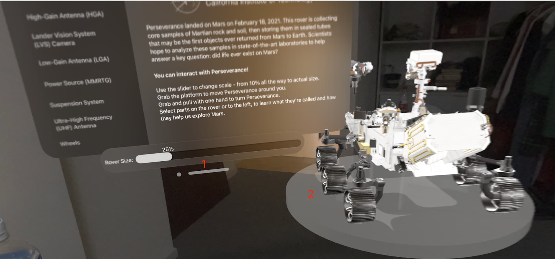 Bounded volume for UI, unbounded volume for the entire scene, but without built-in x and move ...