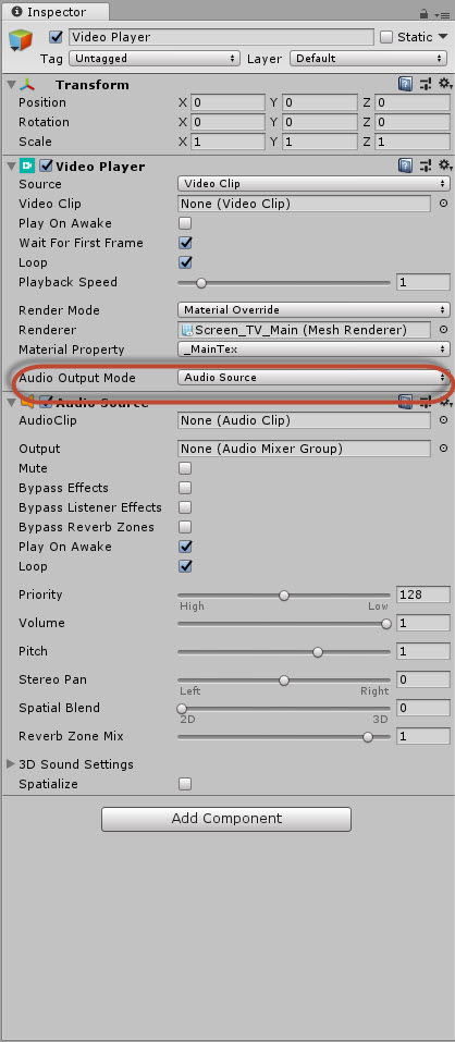 video player audio output mode settings,Trigger to set Video player Audio output mode ...