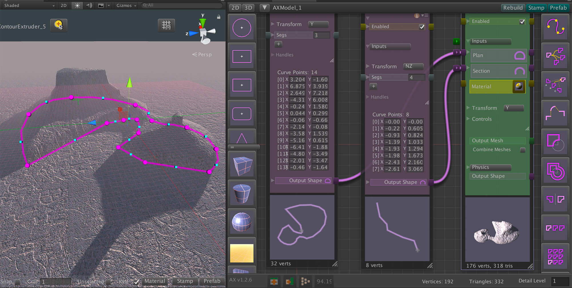 ARCHIMATIX PRO Node-based Parametric Modeling for Unity [Unity Awards ...