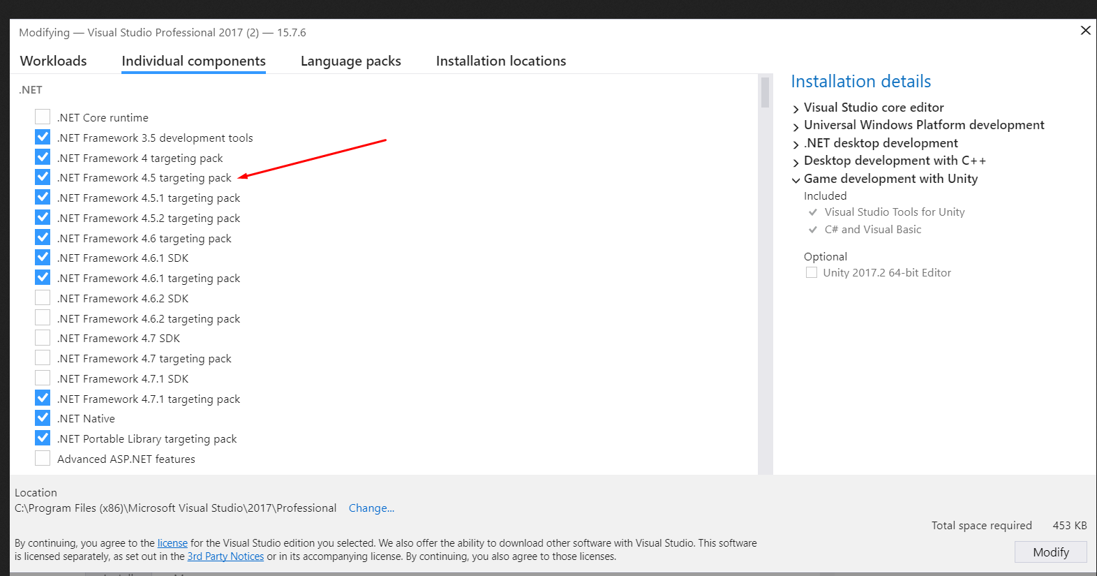 C Targetframeworkversion V45 Throws Error Unity Engine Unity Discussions