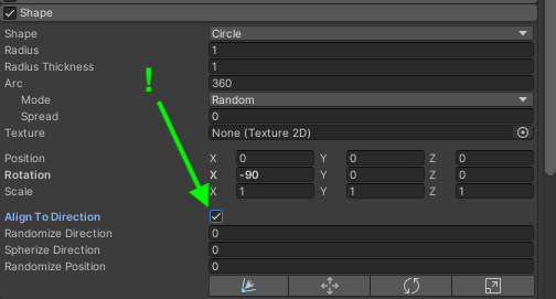 How to orient particles to direction they are moving? (Shuriken ...