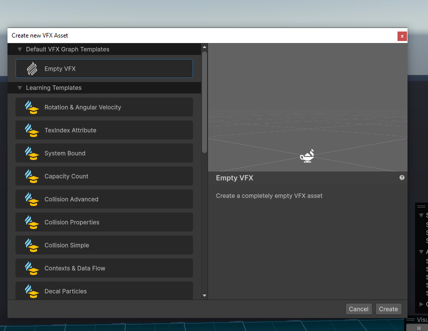 Missing VFX Graph Default Templates - Unity Engine - Unity Discussions