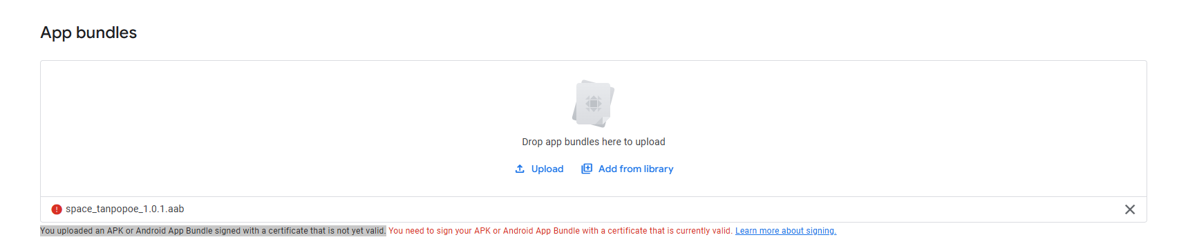 APK or Android App Bundle signed with a certificate that is not yet valid - Unity Engine - Unity ...
