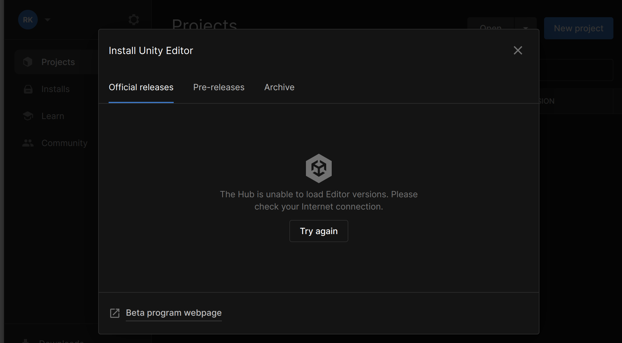 Unable to install Unity Editor - Unity Engine - Unity Discussions Unable to install Unity Editor - Unity Engine - Unity Discussions