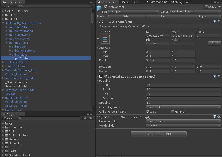 Procedurally Generated Ugui Elements Render Under World Space Objects