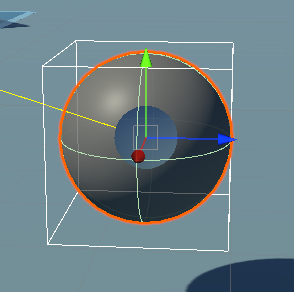 why the bounds of a sphere renderer changed while the sphere rotate around with its self center ...