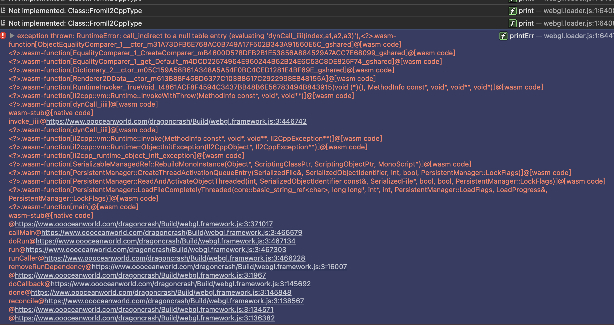 Fatal error with WebGL running on 15.4？ - Unity Engine - Unity Discussions