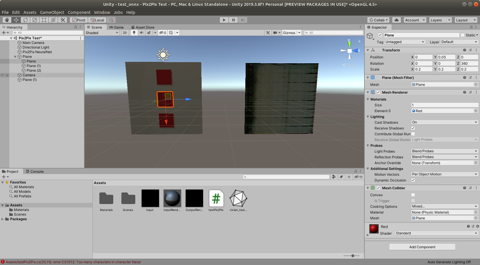 [Barracuda] Imported pix2pix (generative image model), output looks incorrect - Unity Engine ...