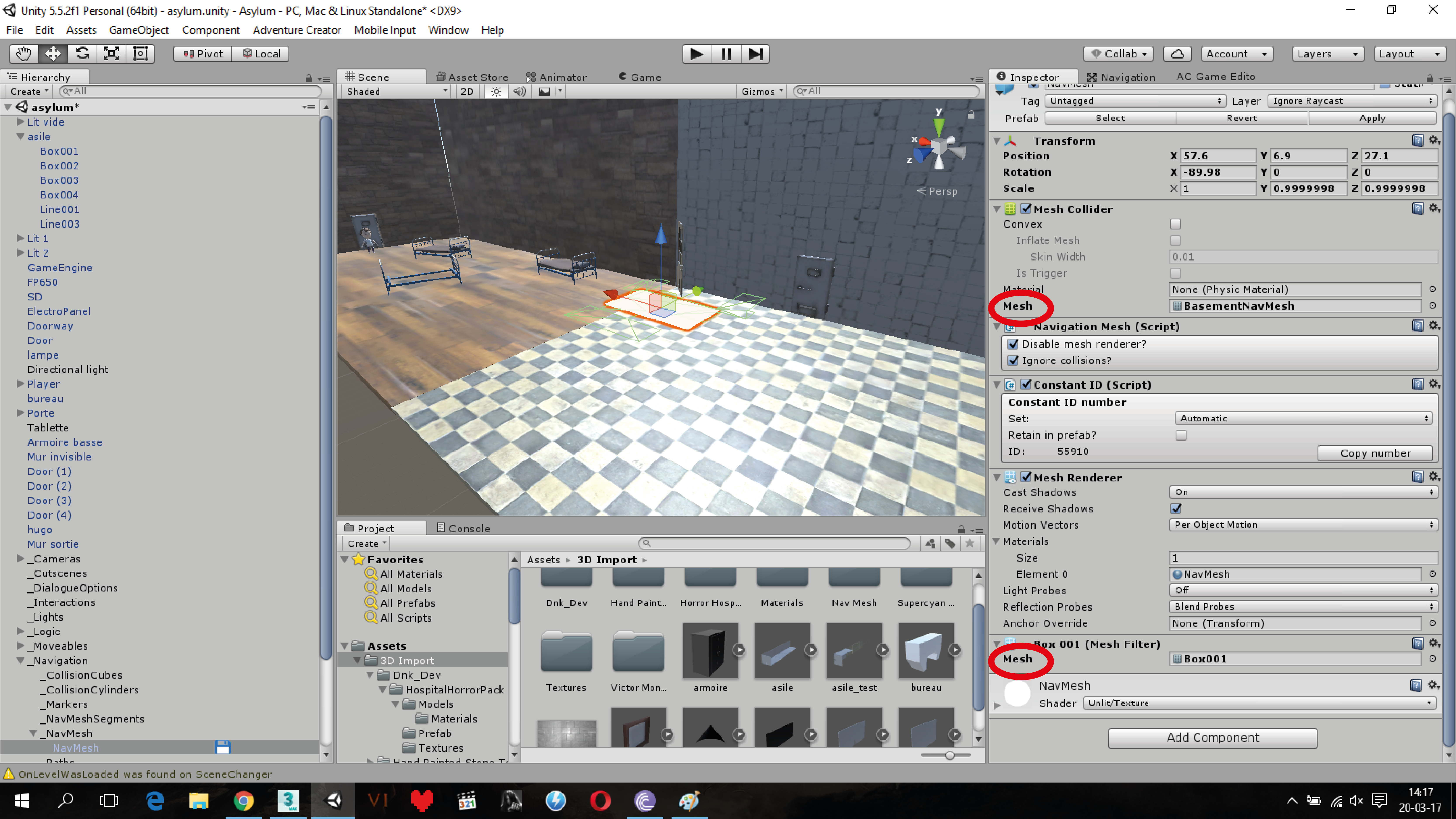 Setting mesh and player issue - Unity Engine - Unity Discussions