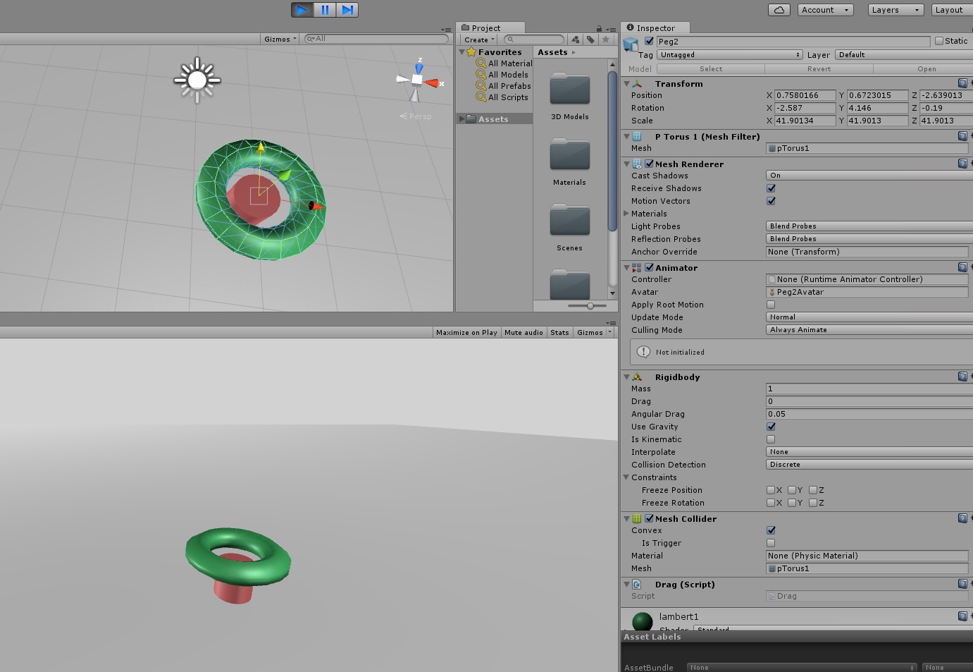 Unable to pass a torus through a pipe - Questions & Answers - Unity Discussions