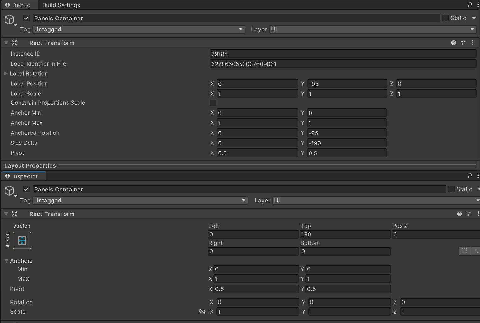 Stretched RectTransform Changes Values for no Reason - Unity Engine - Unity Discussions