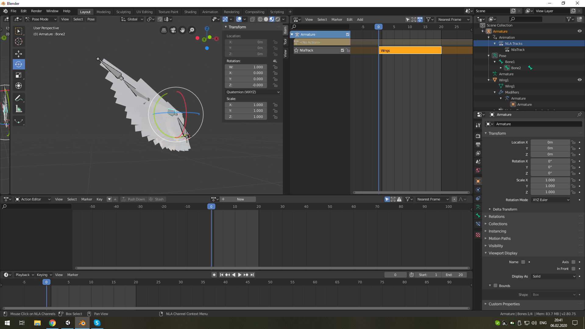 Problem with Blender's .FBX export using the Armatures name and a | with the animations name ...