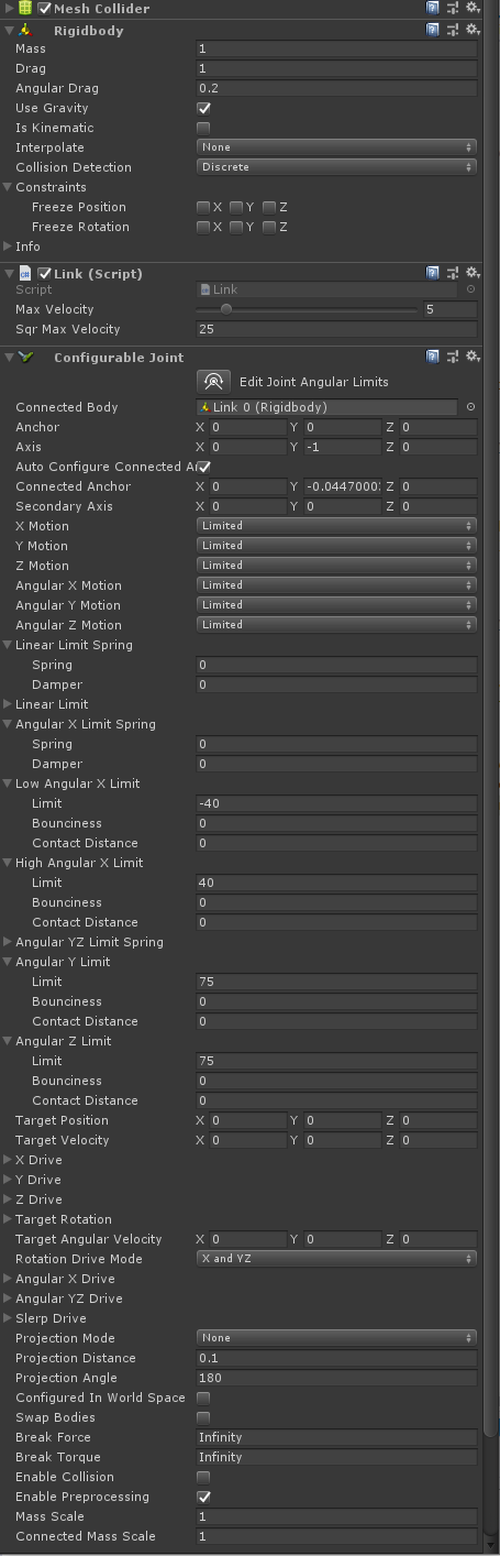 Joint based chain erratic link movement. - Unity Engine - Unity Discussions