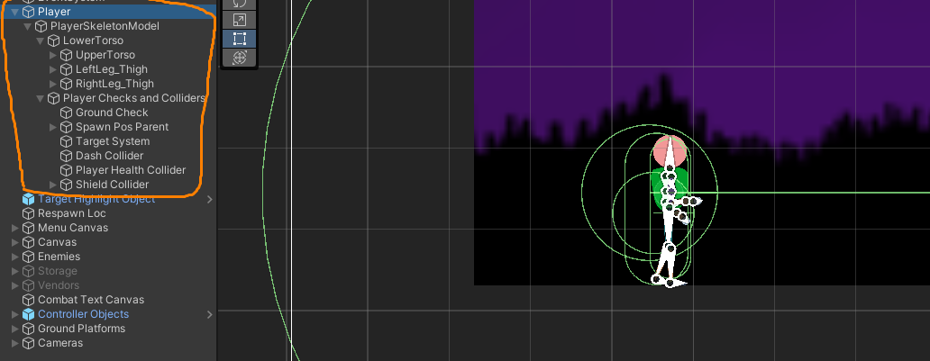 Sprites Colliders And Animators Are All Positioned Far Away From My Gameobjects Position 