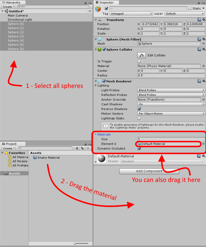 How to apply same materials on overalapping objects so that it look ...