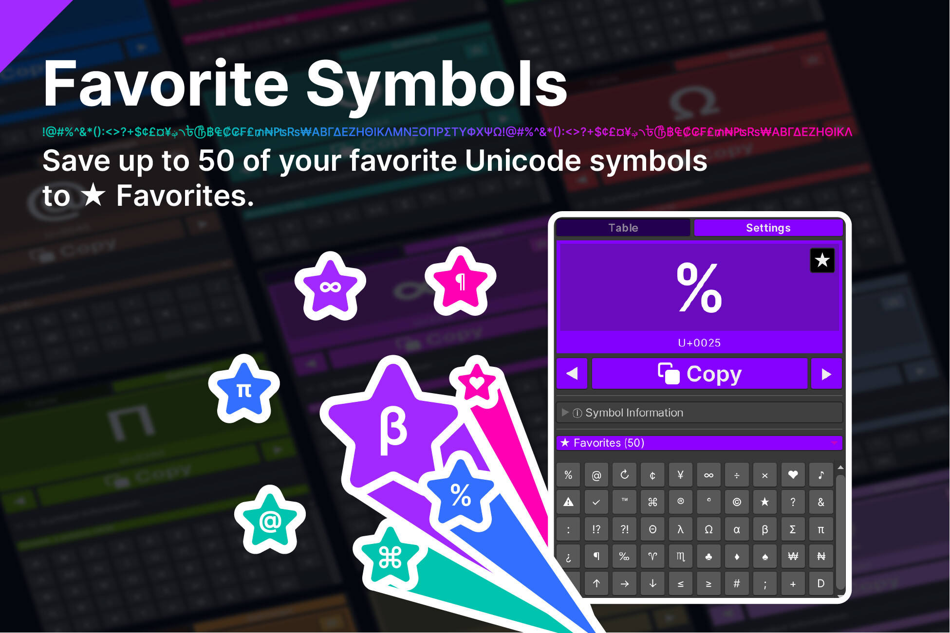 [RELEASED, 50% OFF ] Massive Unicode Symbol Table (MUST) - A MUST-have ...