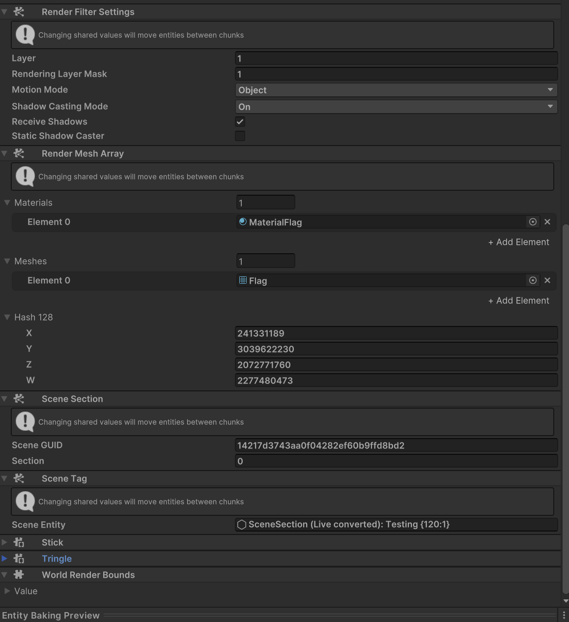 New Mesh Doesn T Render On Entity Questions And Answers Unity Discussions