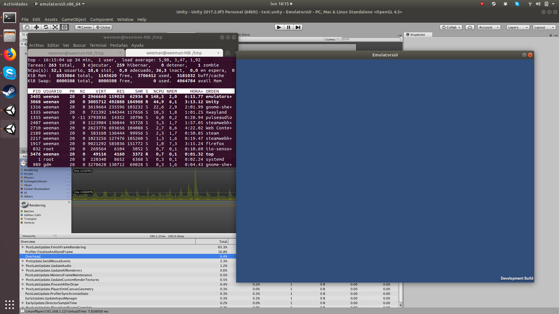 Linux Build with CPU at 100% but in Editor is at ~20% - Unity Engine ...